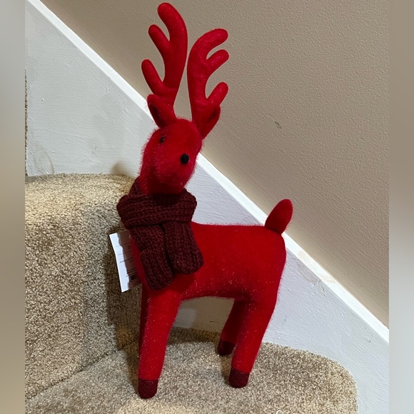 Target | Holiday | Target Wondershop Red Plush Deer Wearing Scarf ...